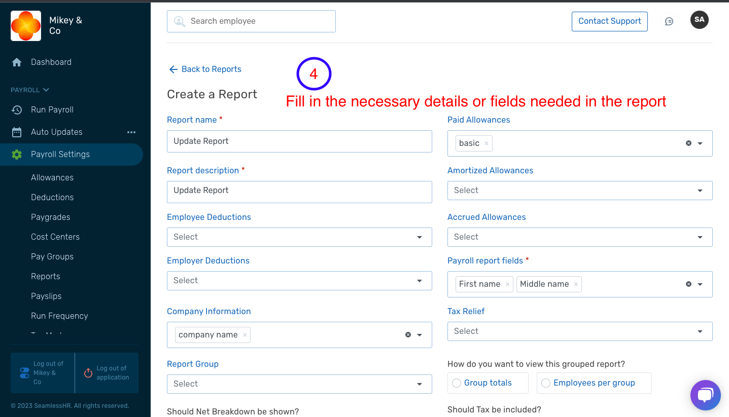 How to Create Custom Report
